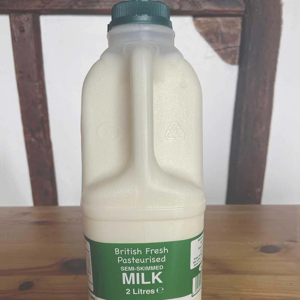 2 litre semi skimmed milk - Hilltop Farm